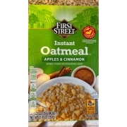 First Street Instant Oatmeal, Apples & Cinnamon: Calories, Nutrition ...