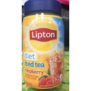 Lipton Iced Tea Mix, Raspberry, Diet: Calories, Nutrition Analysis ...