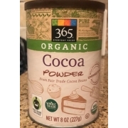 365 Everyday Value Cocoa Powder, Organic: Calories, Nutrition Analysis ...