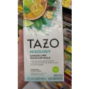 Tazo Green Tea & Juice Concentrate, Mixology, Ginger Lime Moscow Mule ...