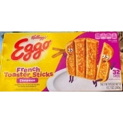 Kellogg's Eggo French Toaster Sticks, Cinnamon: Calories, Nutrition ...