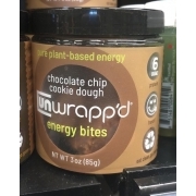 Unwrapp'd Energy Bites, Chocolate Chip Cookie Dough: Calories ...