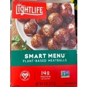 Lightlife Smart Menu Plant-Based Meatballs: Calories, Nutrition ...