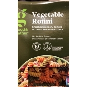 Good & Gather Vegetable Rotini: Calories, Nutrition Analysis & More ...