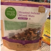 Simple Truth Roasted Deluxe Mixed Nuts, Sea Salt: Calories, Nutrition ...