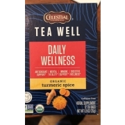 Celestial Seasonings Tea Well, Turmeric Spice, Dietary Supplement ...