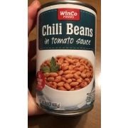 Winco Foods Chili Beans, In Tomato Sauce, Canned: Calories, Nutrition ...