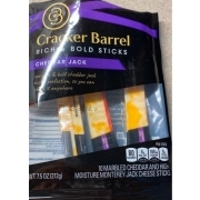 Cracker Barrel Cheese Sticks, Cheddar Jack: Calories, Nutrition ...