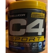 C4 Sport Pre-workout, Blue Raspberry: Calories, Nutrition Analysis ...