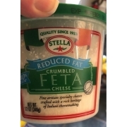 Stella Reduced Fat, Feta Cheese Crumbles: Calories, Nutrition Analysis ...