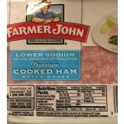 Farmer John Cooked Ham: Calories, Nutrition Analysis & More | Fooducate