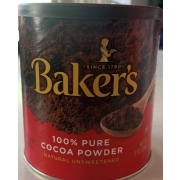 Baker's Cocoa Powder, 100% Pure: Calories, Nutrition Analysis & More ...