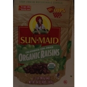 Sun-Maid Organic Raisins, California Sun-Dried: Calories, Nutrition ...