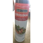 Best Choice Cooking Spray, Non Stick, Original: Calories, Nutrition ...