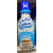 Coffee Dream Coffee Creamer, French Vanilla: Calories, Nutrition ...