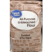 Great Value Unbleached Flour, All Purpose, Enriched and Pre-sifted ...