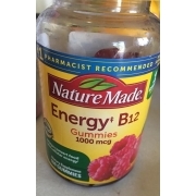 Nature Made Energy B12, Gummies, Dietary Supplement: Calories ...