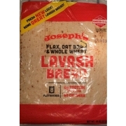 Joseph's Lavash Bread, Flax, Oat Bran & Whole Wheat Flour: Calories ...