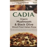 Cadia Mushroom & Black Olive Pizza: Calories, Nutrition Analysis & More ...
