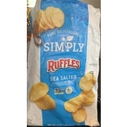 Ruffles Simply Potato Chips, Sea Salted: Calories, Nutrition Analysis ...