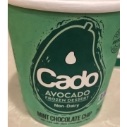 Cado Avocado Frozen Dessert, Mint Chocolate Chip: Calories, Nutrition ...