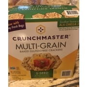 Crunchmaster Multi Grain Crackers, 5-seed: Calories, Nutrition Analysis ...
