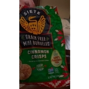 Siete Mini Bunuelos, Grain Free, Cinnamon Crisps: Calories, Nutrition ...