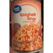 Great Value Spaghetti Rings, in Tomato Sauce: Calories, Nutrition ...
