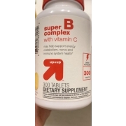 UP & UP Super B Complex With Vitamin C, Dietary Supplement: Calories ...