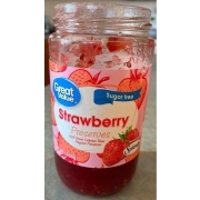 Great Value Strawberry Preserves, Sugar Free: Calories, Nutrition ...