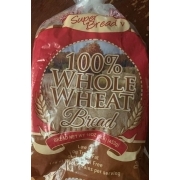 Super Bread V Bread, 100% Whole Wheat: Calories, Nutrition Analysis ...