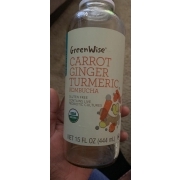 GreenWise Kombucha, Carrot Ginger Turmeric: Calories, Nutrition ...