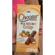 Choceur Crisp Bar, Milk Hazelnut: Calories, Nutrition Analysis & More | Fooducate