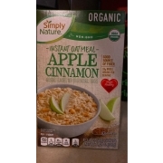 Simply Nature Instant Oatmeal, Apple Cinnamon: Calories, Nutrition ...