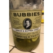 Bubbies Snacking Pickles, Bread & Butter Chips: Calories, Nutrition ...