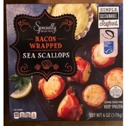 Specially Selected Bacon Wrapped Sea Scallops: Calories, Nutrition ...