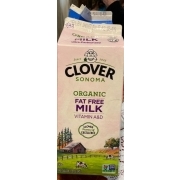 Clover Farms Milk, Vitamin A & D, Organic: Calories, Nutrition Analysis ...