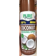 Pure & Simple Naturally Lite Coconut Cooking Spray: Calories, Nutrition ...