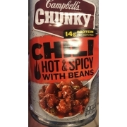 Campbell's Chunky, Chili with Beans, Firehouse: Calories, Nutrition ...