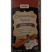 Meijer Herbal Tea, Cinnamon Spice: Calories, Nutrition Analysis & More ...