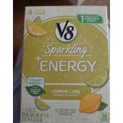 V8 Sparkling + Energy, Lemon Lime: Calories, Nutrition Analysis & More ...
