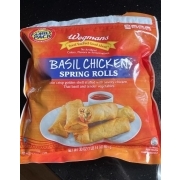 Wegmans Spring Rolls, Basil Chicken: Calories, Nutrition Analysis ...