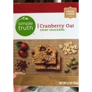 Simple Truth Cranberry Oat Crisp Crackers: Calories, Nutrition Analysis ...