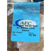 AFC Franchise Corp Roll, Avocado Salad, With Sweet Chili Sauce ...