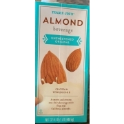 Trader Joe's Almond Beverage, Unsweetened Original: Calories, Nutrition Analysis & More | Fooducate