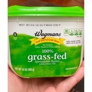 Wegmans Grass Fed Spreadable Butter: Calories, Nutrition Analysis ...