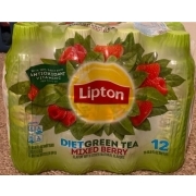 Lipton Green Tea, Diet, with Mixed Berry: Calories, Nutrition Analysis ...