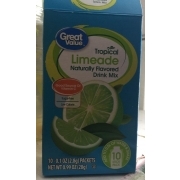 Great Value Tropical Limeade Drink Mix: Calories, Nutrition Analysis ...