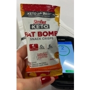 SlimFast Keto Fat Bomb Snack Crisps, Real Cheddar Cheese: Calories ...