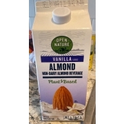 Open Nature Almond Milk, Vanilla: Calories, Nutrition Analysis & More ...